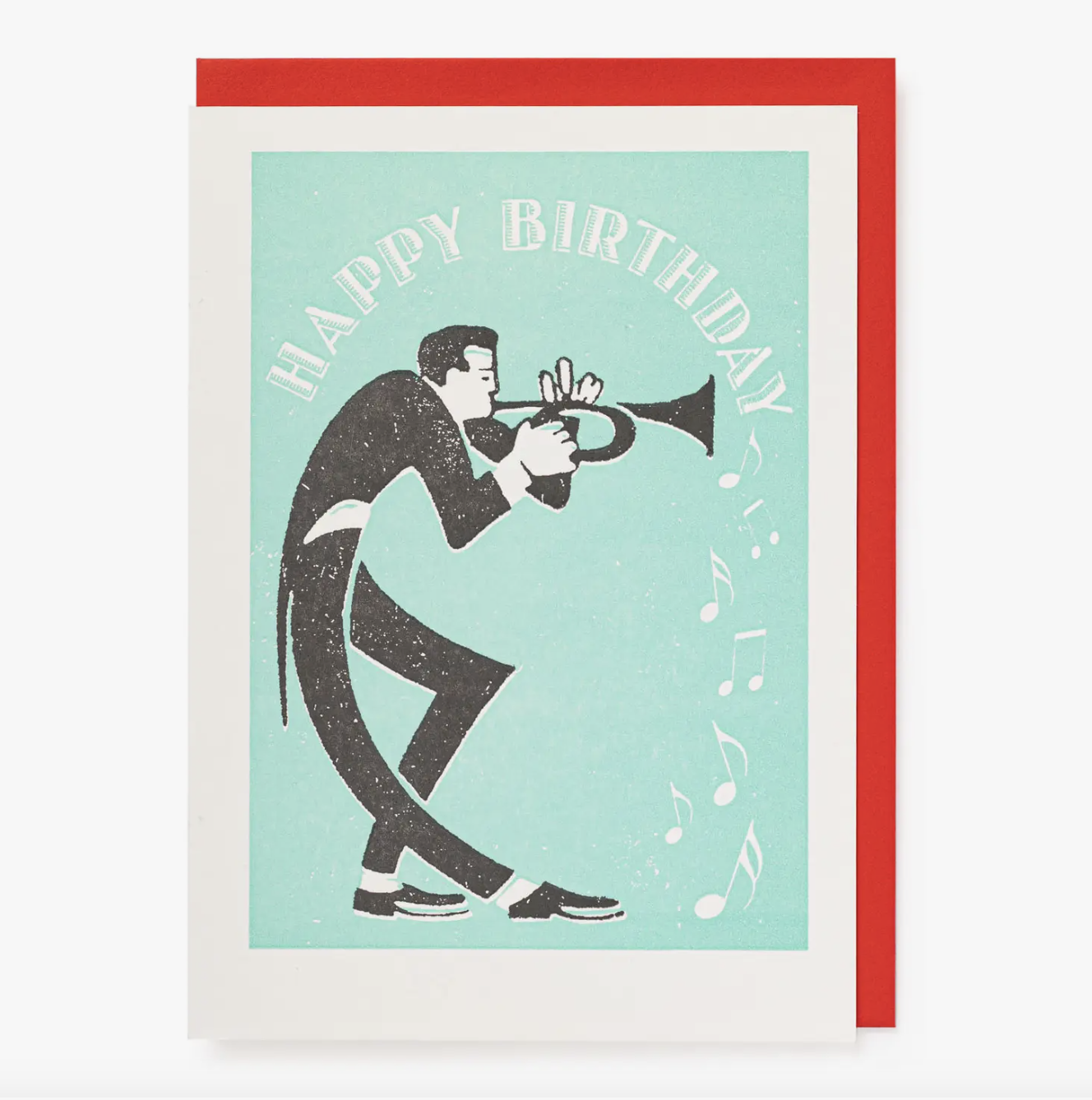 Trumpeter Happy Birthday Greeting Card | The Golden Slipper